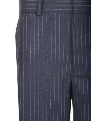 A.p.c. Tailored Striped Wool Trousers