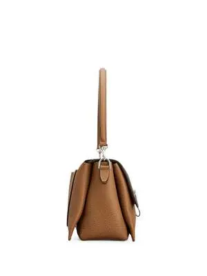 TOD'S T Timeless Small Leather Flap Bag - Brown