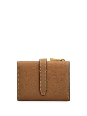 TOD'S Tri-fold Leather Wallet With Strap And Mini T Timeless Accessory