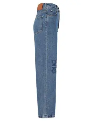Loewe Anagram Embroidered Baggy Denim Jeans