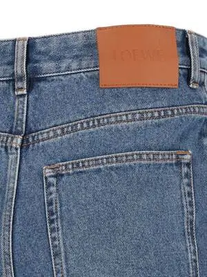 Loewe Anagram Embroidered Baggy Denim Jeans