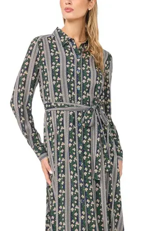 Ted Baker London Sloan Long Sleeve Midi Shirtdress