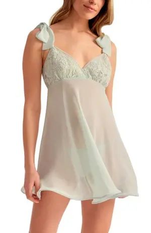 Rya Collection Duchess Babydoll Set - Lagoon