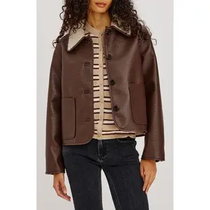 Rails Terra Faux Leather Jacket - Espresso