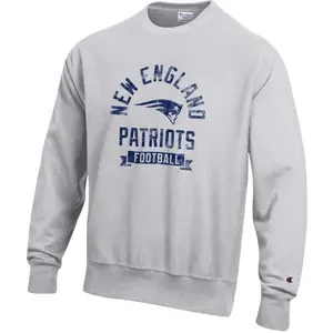 Champion New England Patriots Reverse Weave Fleece Pullover Sweatshirt