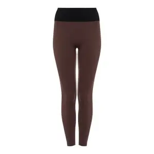 HEART AND SOUL Chestnut/black Brb High-waisted Activewear Leggings - Brown/black