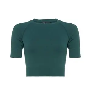 HEART AND SOUL Deep Infinity Activewear Crop Top - Green