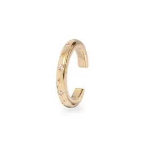 ZOHREH White Sapphire Celestial Ear Cuff 14k Vermeil - Gold