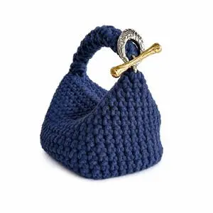 ISKRA Gigi Clasp Bag Denim - Blue