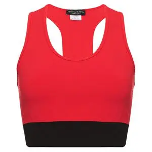 HEART AND SOUL Seamless Activewear Top - Red/black