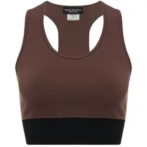 HEART AND SOUL Seamless Activewear Top With T-shaped Back