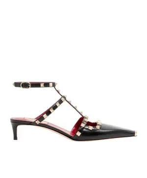 Valentino Garavani Rockstud Pointed-toe Pumps - Black