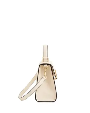 Valentino Garavani Small Leather Top Handle Bag - Light Ivory