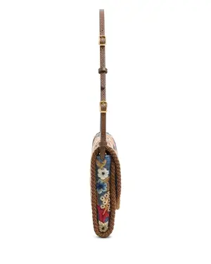 Valentino Garavani Devain Vlogo Small Embroidered Shoulder Bag