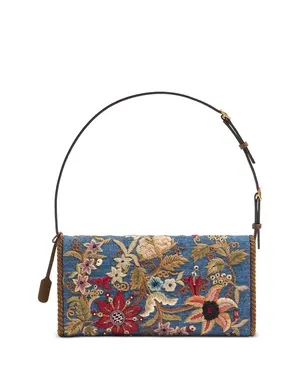 Valentino Garavani Devain Vlogo Small Embroidered Shoulder Bag