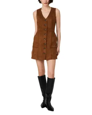 French Connection Laney Faux Suede Pocket Dress