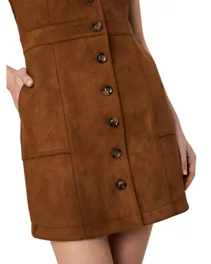 French Connection Laney Faux Suede Pocket Dress
