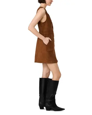 French Connection Laney Faux Suede Pocket Dress