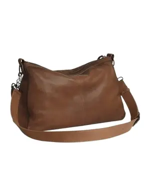 Balenciaga Medium Leather Shoulder Bag - Caramel Color