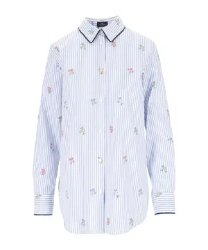 ETRO Etro Floral Printed Striped Shirt