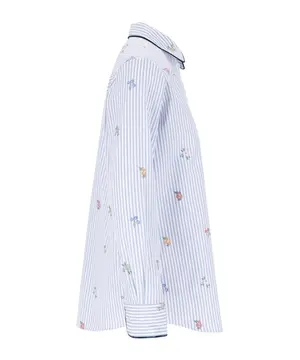 Etro Floral Printed Striped Shirt