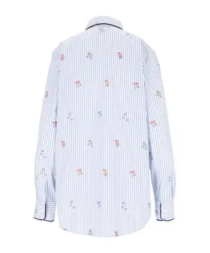 Etro Floral Printed Striped Shirt