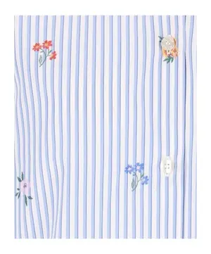 Etro Floral Printed Striped Shirt