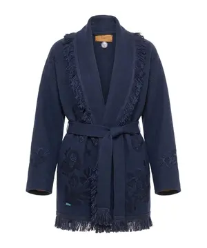 Alanui Nature In Bloom Belted Cardigan