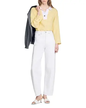 Sandro Cotton Striped Shirt