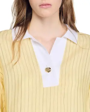 Sandro Cotton Striped Shirt