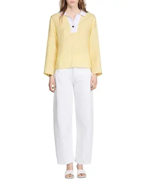 Sandro Cotton Striped Shirt