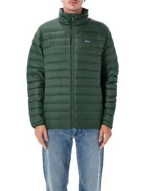 Patagonia Down Sweater Jacket With 800-fill Rds-certified Goose Down And Wind-resistant Recycled Nylon - Verde