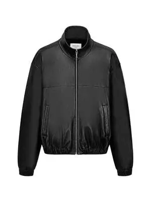 Saint Laurent Lamb Leather Coat - Black
