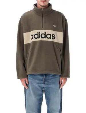 ADIDAS ORIGINALS Sherpa Fleece Quarter-zip Pullover - Branch