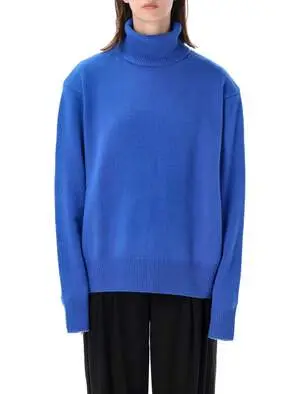 THE FRANKIE SHOP Oversized Turtleneck Sweater - Blue