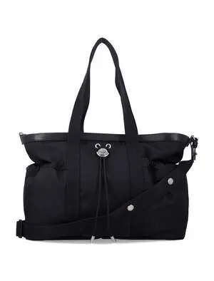 Moncler Mini Nylon Changing Bag With Stroller Attachment - Nero