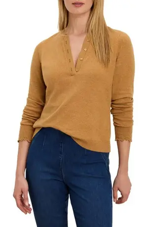 Women's Henley Style Sweaters