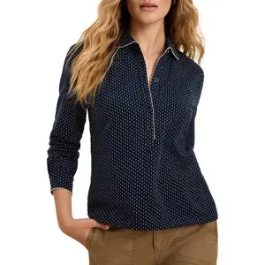 NIC+ZOE Derby Dot Polo Top