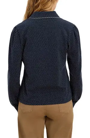 NIC+ZOE Derby Dot Polo Top