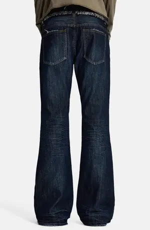 JADED LONDON Coated Jude Flare Leg Jeans