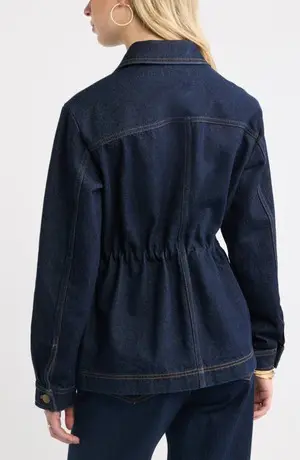 Treasure & Bond Cinched Waist Denim Jacket