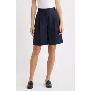 ROWING BLAZERS Pinstriped Tailored Bermuda Shorts