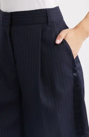 ROWING BLAZERS Pinstriped Tailored Bermuda Shorts