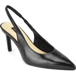 Nine West Verone Faux Leather Slingback Pumps - Black
