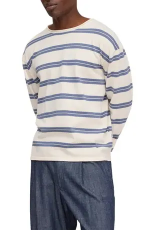 Nn07 Sailor Crew Striped Organic Cotton Sweater