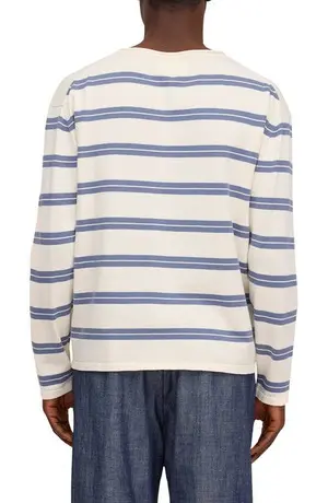 Nn07 Sailor Crew Striped Organic Cotton Sweater