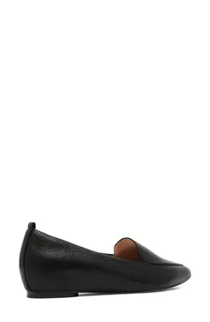 FRANKIE4 Briar Leather Pointed Toe Skimmer Flats - Black Tumbled