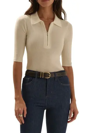 FAVORITE DAUGHTER The Downtown Polo - Ivory