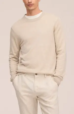 Nn07 Ted Linen Crewneck Sweater - Oat