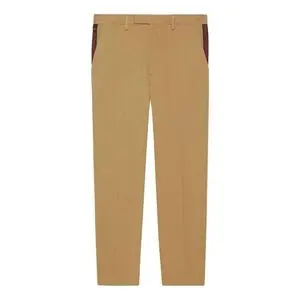 Gucci Cotton Ankle Pant With Web Detail